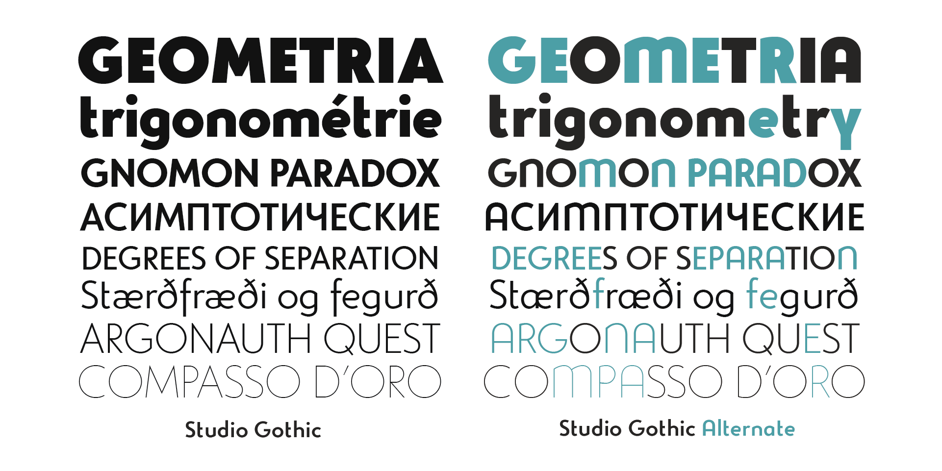 Studio Gothic Font