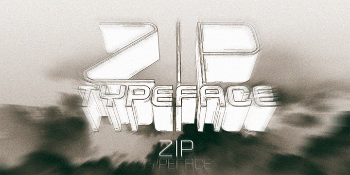 Zip Typeface Font