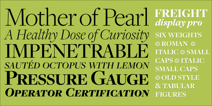 FreightDisp Pro Font