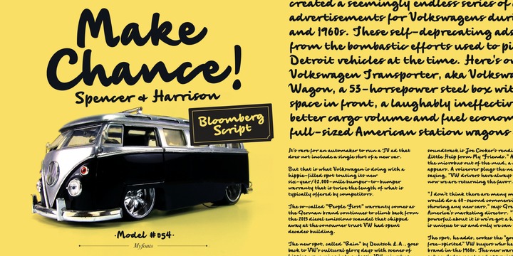 Bloomberg Script Font