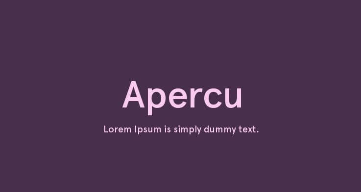Apercu Condensed Pro Font