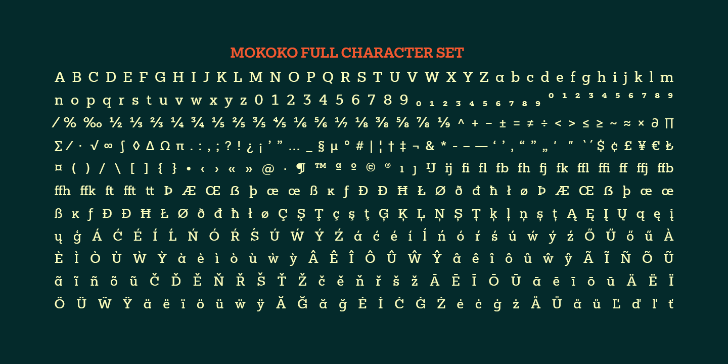 Mokoko Font