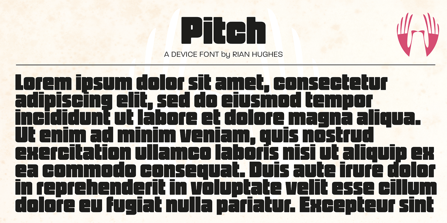 Pitch Font