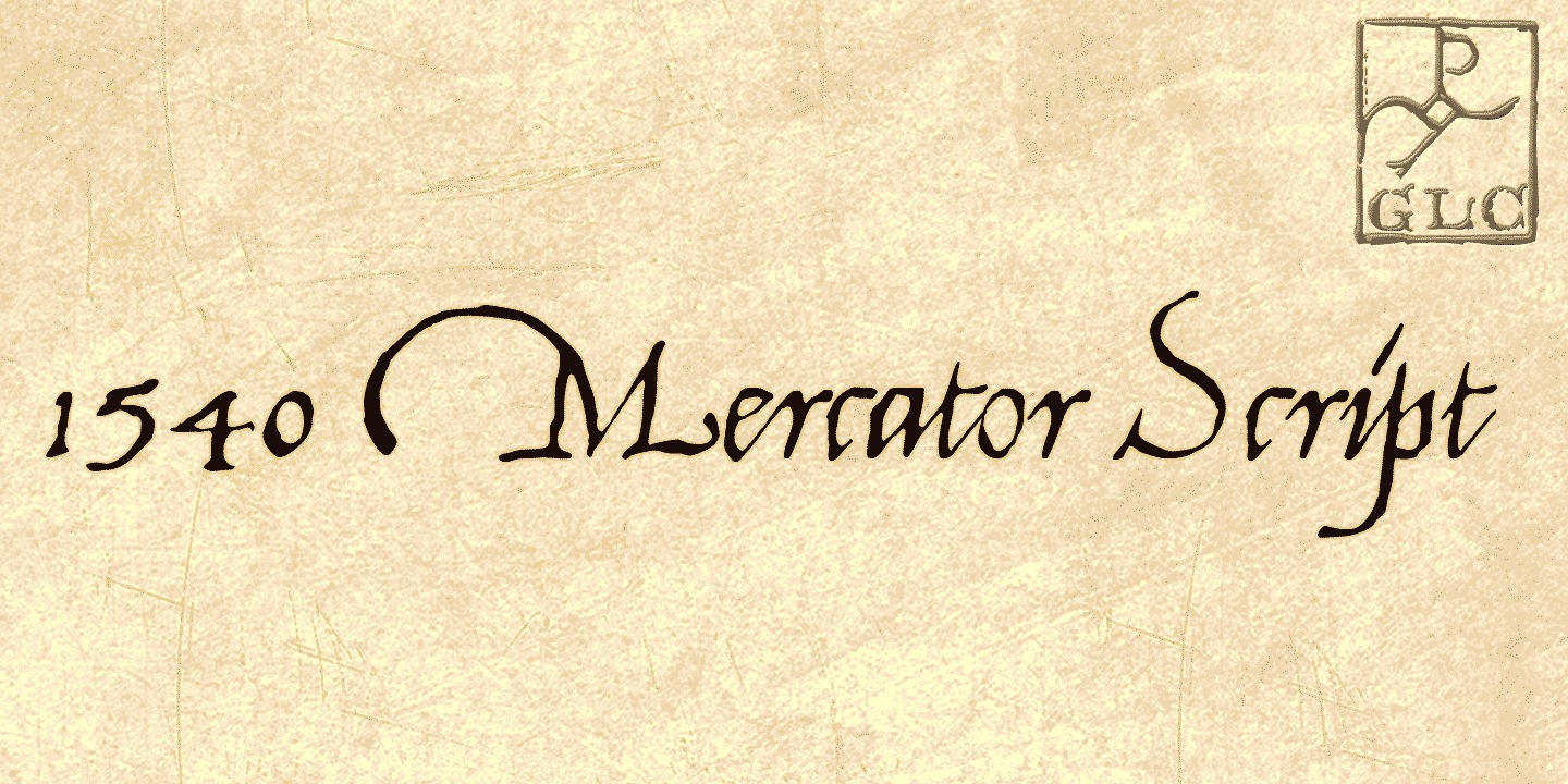 1540 Mercator Script Font