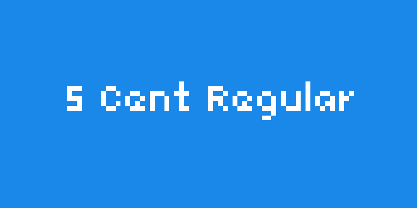 FE 5 Cent Font