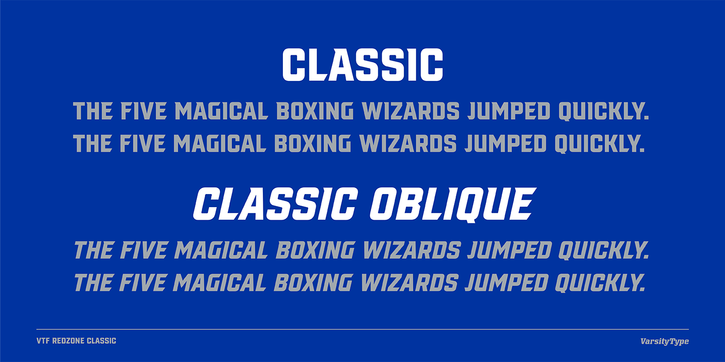 VTF Redzone Classic Font