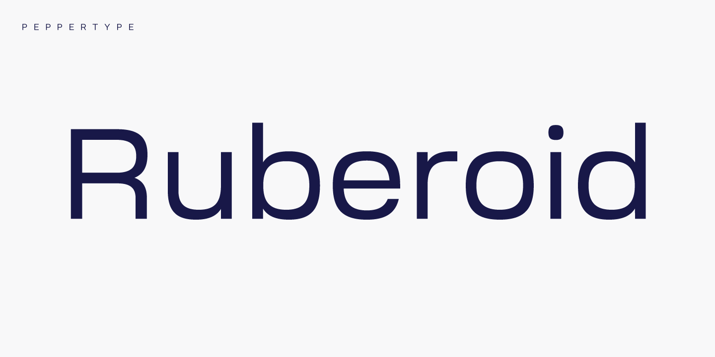 Ruberoid Font