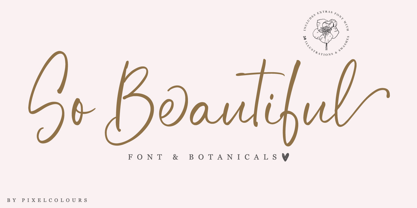 So Beautiful Font