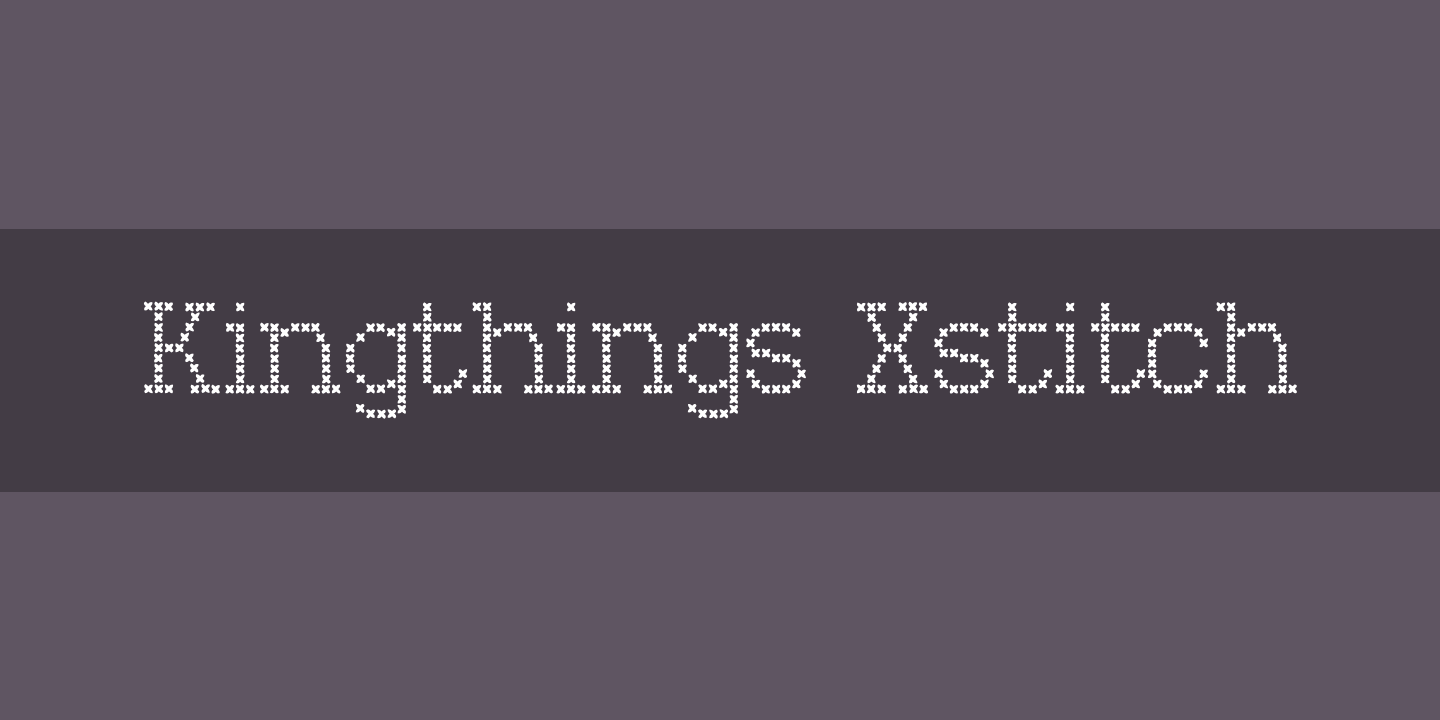 Kingthings Xstitch Font