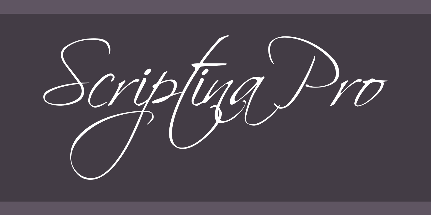 Scriptina Pro Font